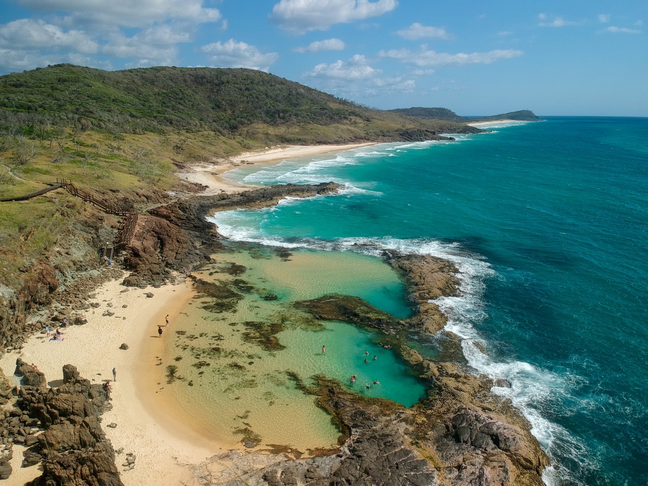 How to visit the Champagne Pools on K’gari | Queensland
